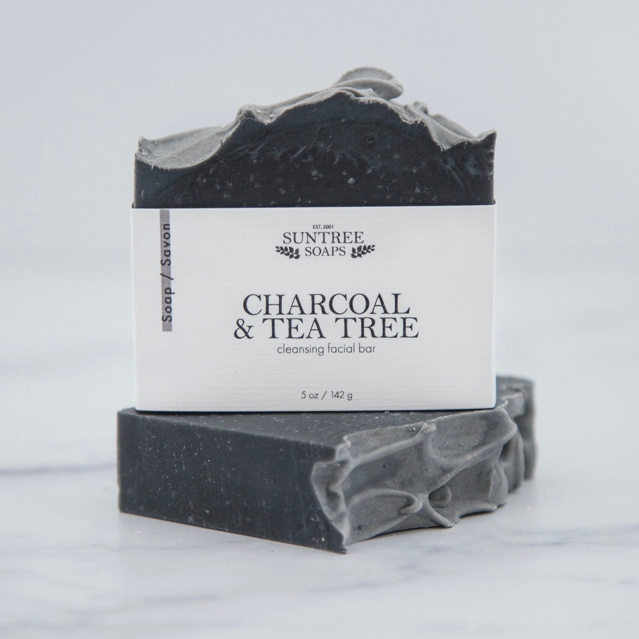 Charcoal + Tea Tree Facial Bar – Suntree Soaps